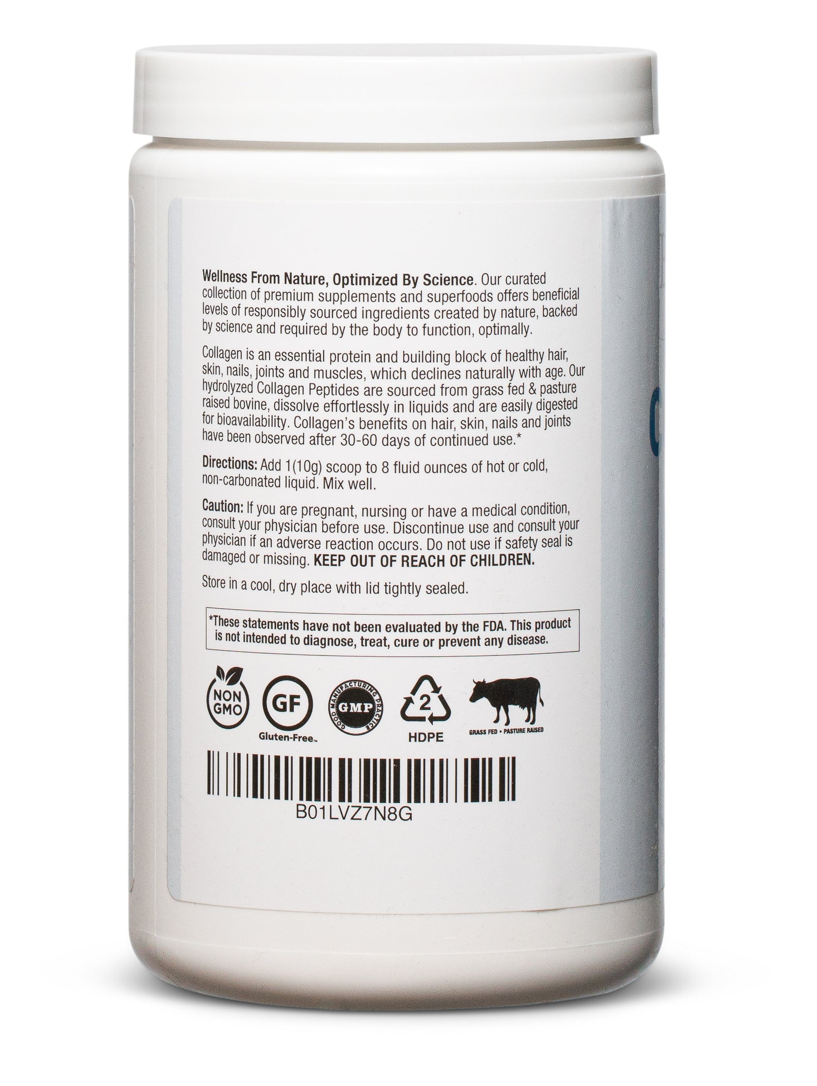 BioOptimal Collagen Powder (30 Serving) - Promotes Hair, Nail, Skin, B ...